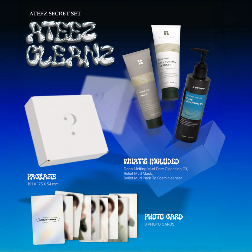 ATEEZ CLEANZ Special Edition – Mudcare Trio + Exclusive Photocard Box ...